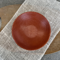 ASSIETTE CALOTTE COLLECTION MADO 19CM COULEUR TERRACCOTTA EN GRES/