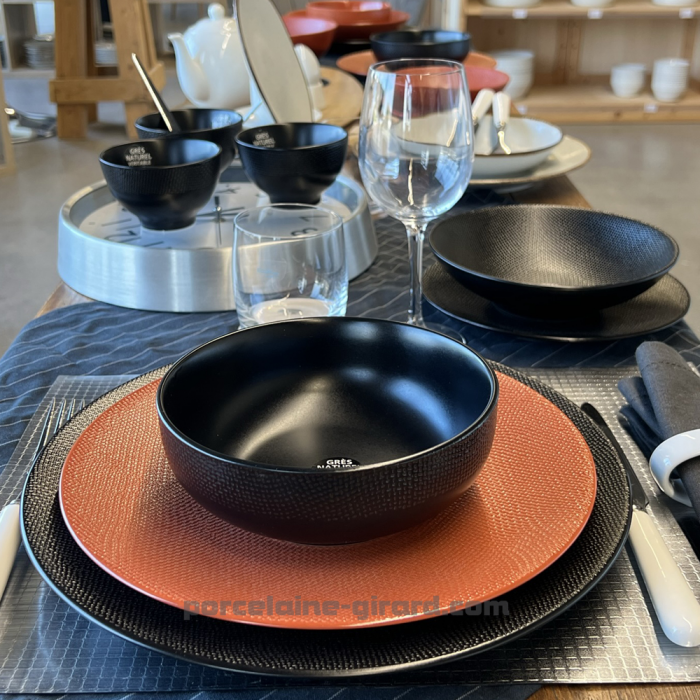 ASSIETTE CALOTTE COLLECTION MADO 19CM COULEUR TERRACCOTTA EN GRES/